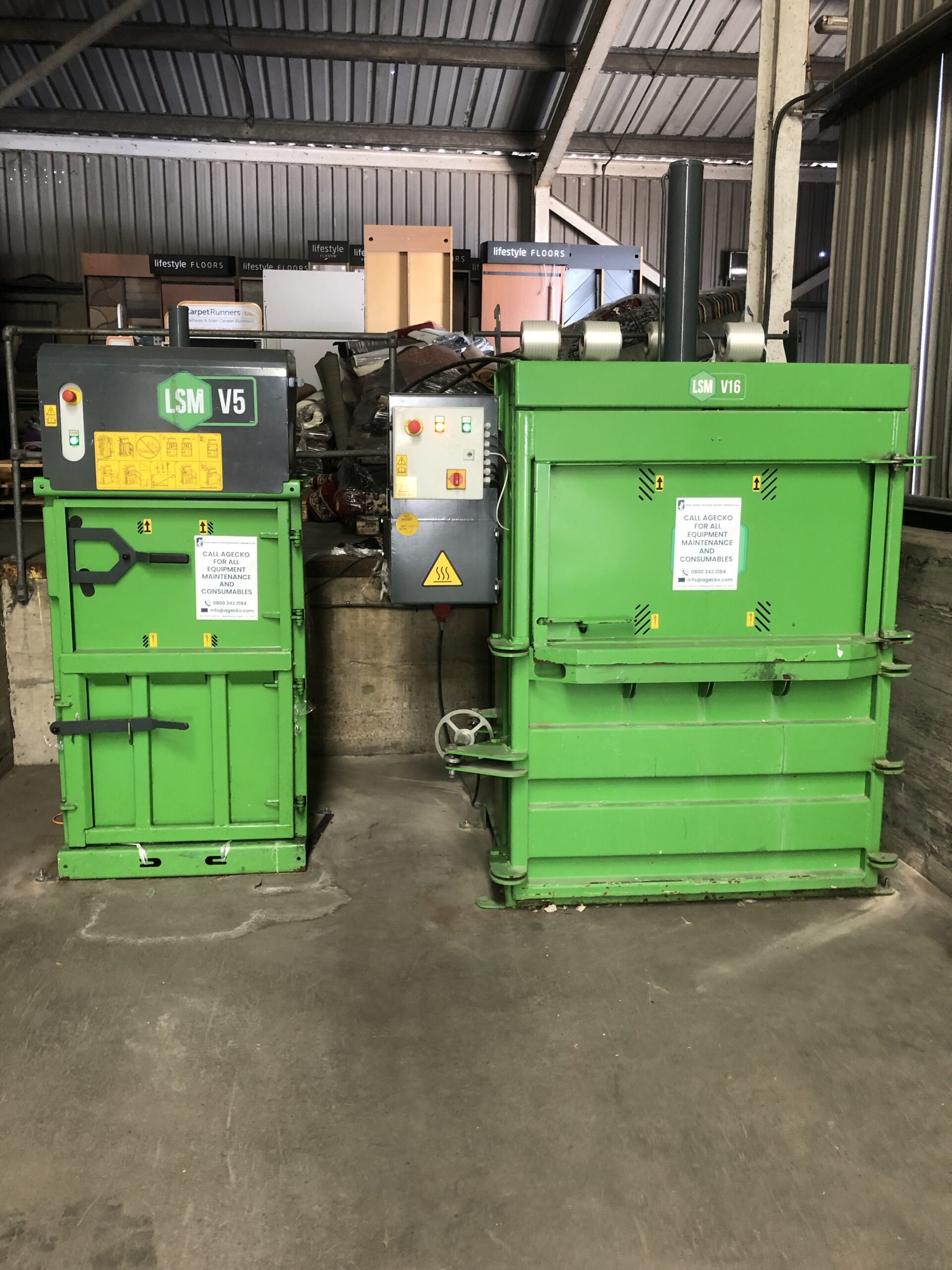 Recycling baler helps UK customer generate income from its waste output
